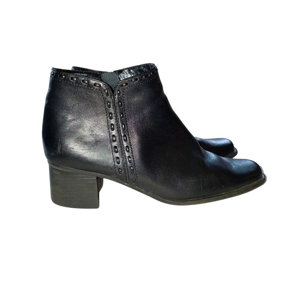 croft & barrow | Shoes | Croft Barrow Womens Marge Black Leather Zip Up ...